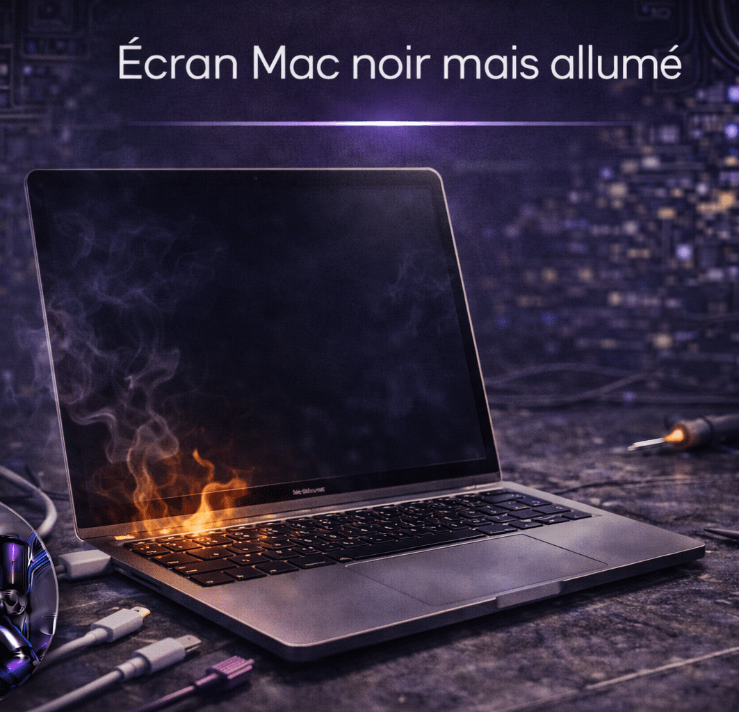 Écran Mac noir mais allumé : panne sérieuse ou réparable