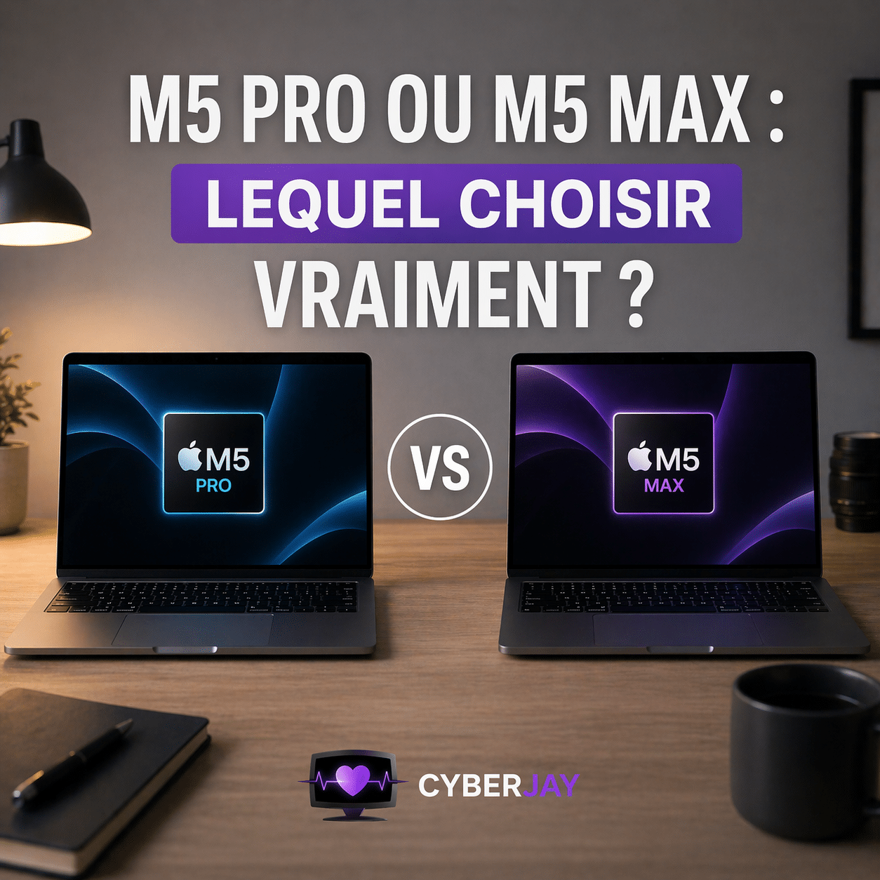 M5 Pro vs M5 Max : quel MacBook Pro choisir selon votre usage | Cyber-Jay